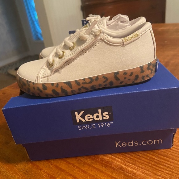 Keds | Shoes | Leopard Cheetah Animal Print White Keds | Poshmark